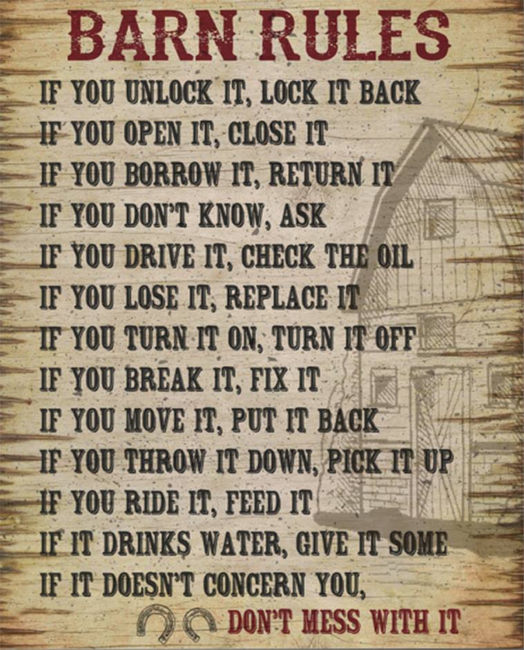 Horse Canvas Barn Canvas Full Size Canvas Barn Rules - LuvinGift
