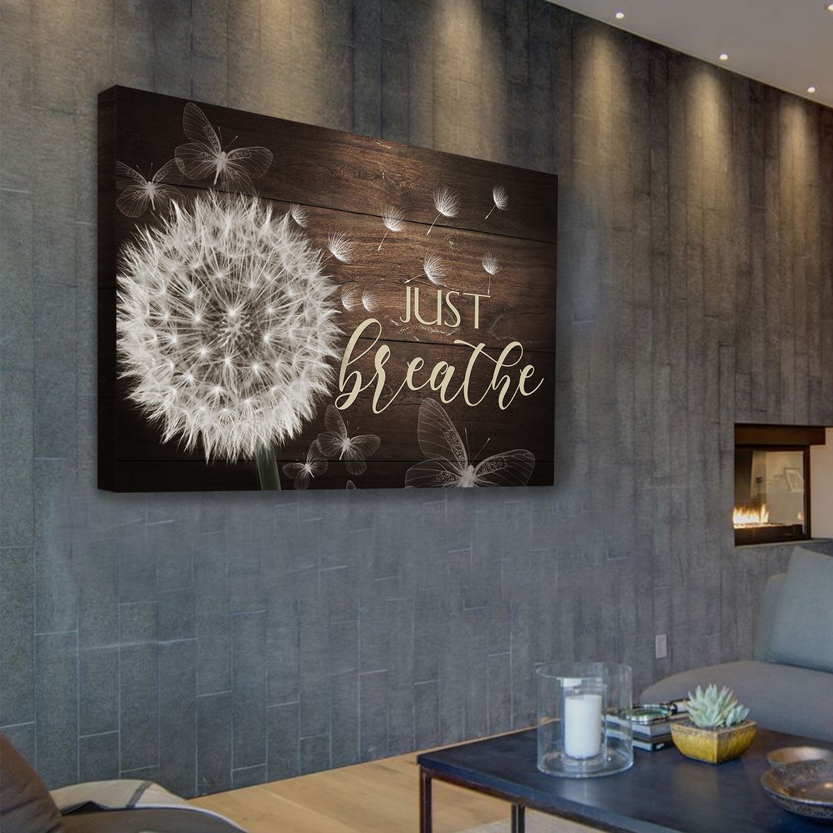 Jesus Canvas Just Breathe Butterfly Canvas - LuvinGift