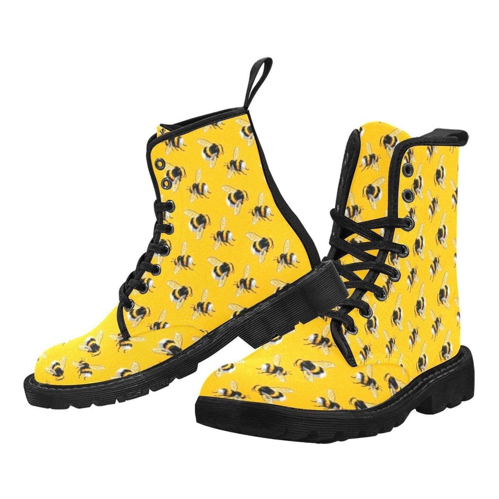 Yellow Bee Leather Boots - LuvinGift