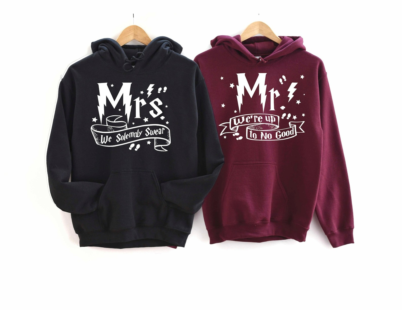 Best Matching Couple Hoodie Mrs Mr - LuvinGift