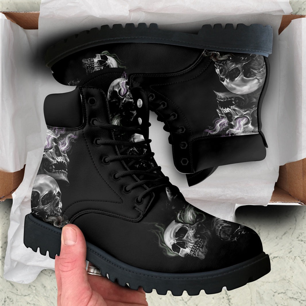 Skull All Season Boots See No Evil - LuvinGift
